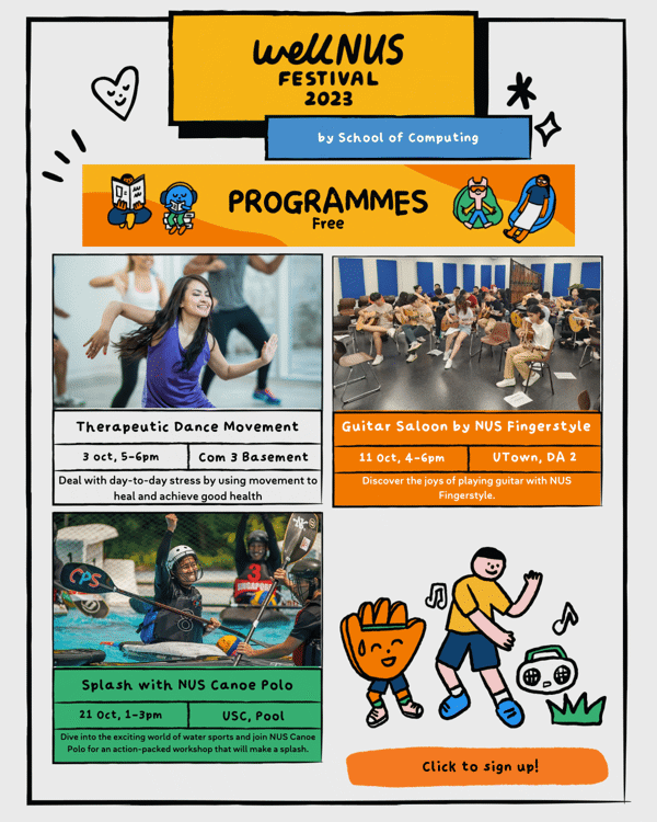 WellNUS Festival 2023 @ Computing